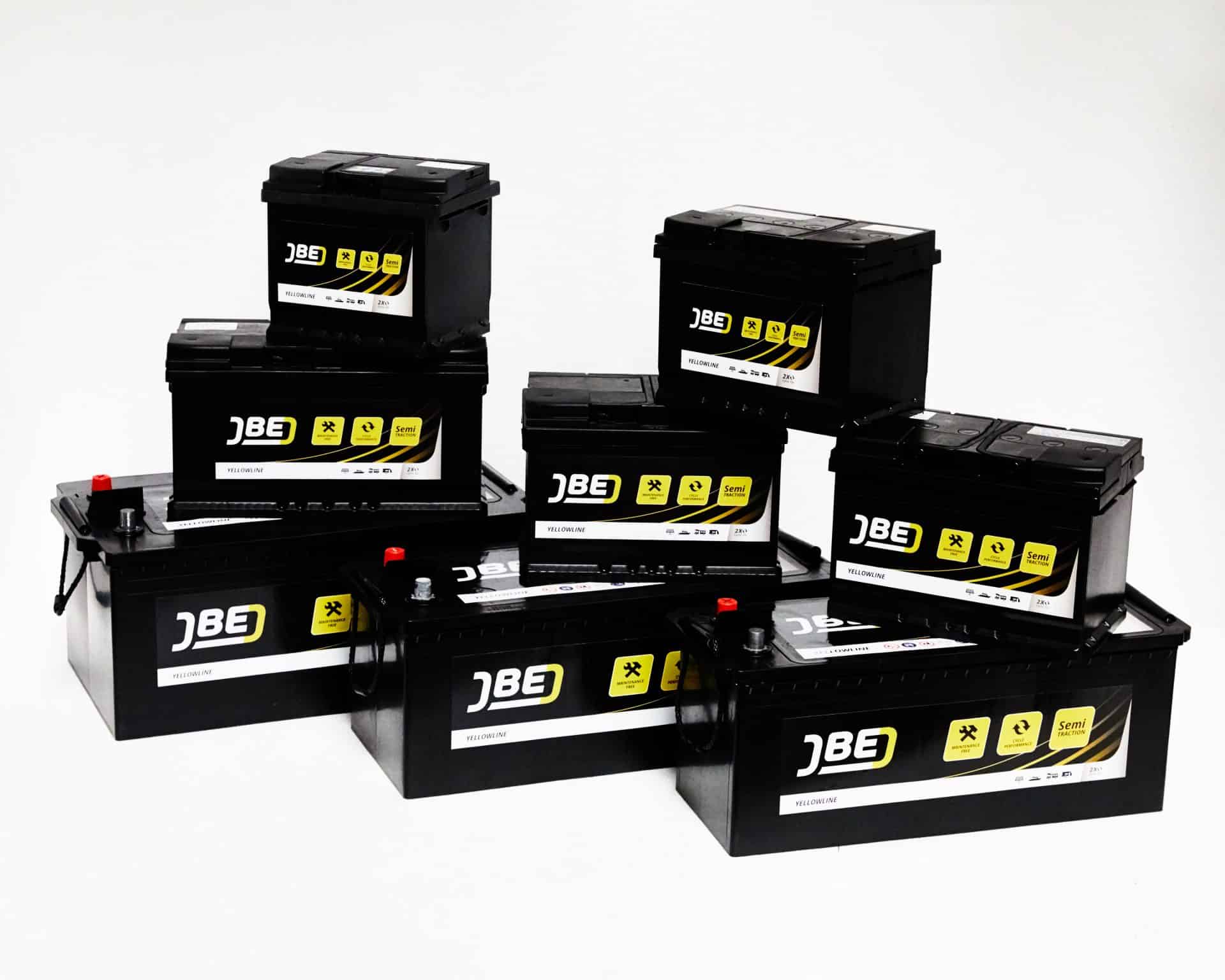 100Ah Semi-tractie accu JBE Yellow Line 12V, 720A - Accudeal